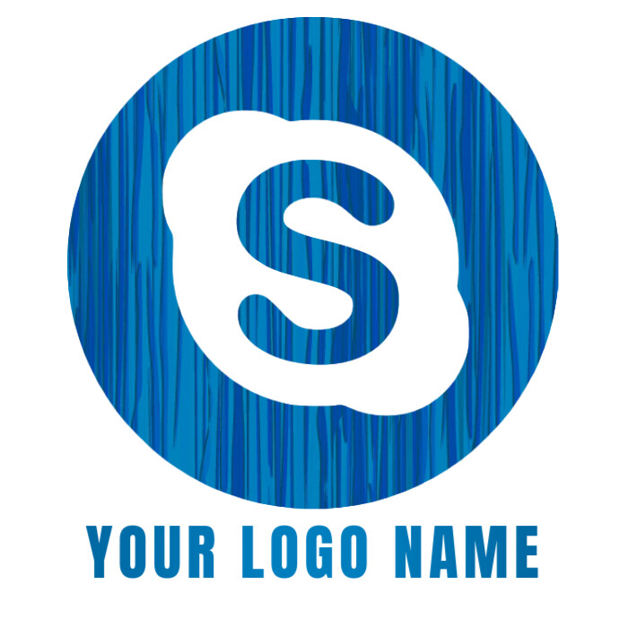 Skype Communication App Logo Logo Template | PosterMyWall