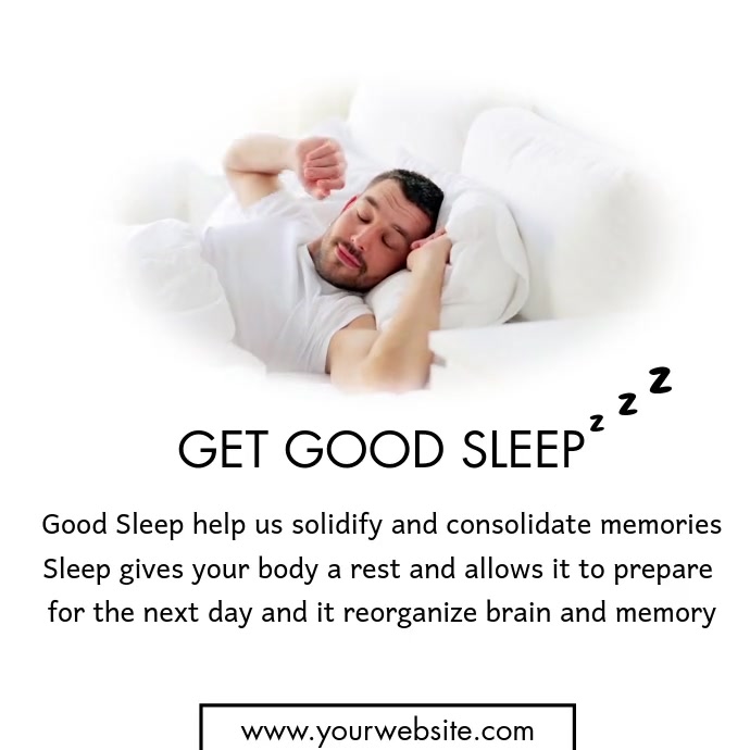 Sleep Template | PosterMyWall