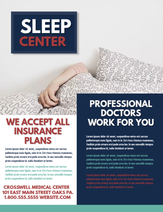 Sleep Template | PosterMyWall