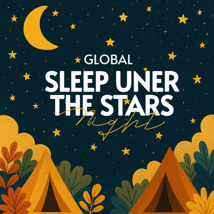 Sleep Under The Stars Night Insta Template | PosterMyWall