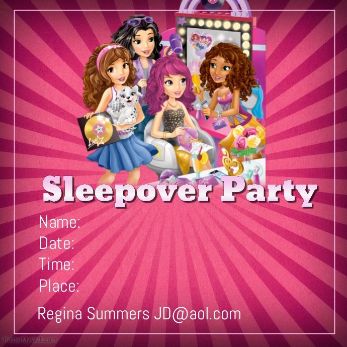 Copy of Sleepover Party | PosterMyWall