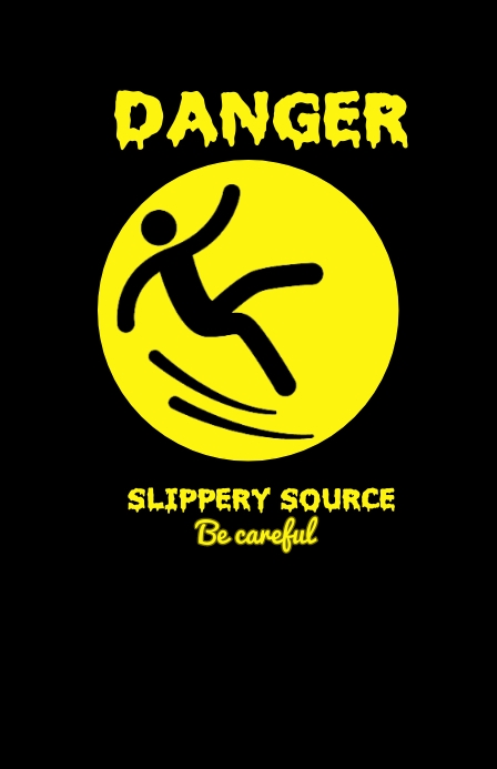Copy of slippery floor logo , slippery road LOGO WA | PosterMyWall