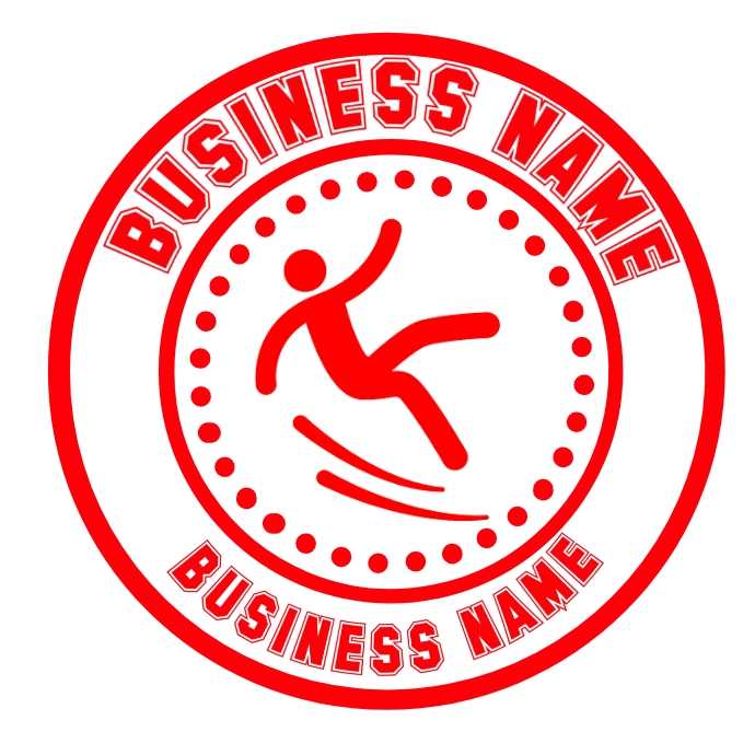 slippery floor logo , slippery road LOGO WA Template | PosterMyWall