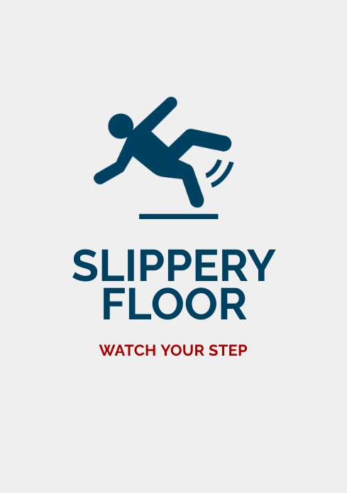 Ang Madulas Na Sahig Sign Poster Template | PosterMyWall