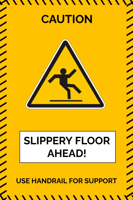 Plantilla de slippery floor sign poster | PosterMyWall