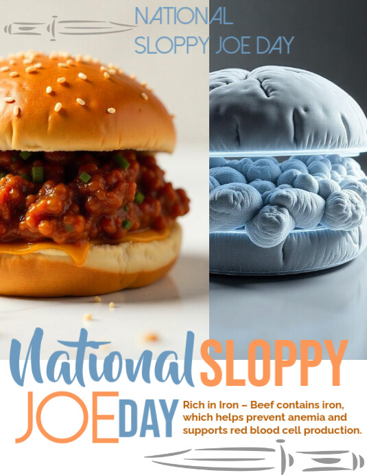Sloppy Joe Day Template | PosterMyWall