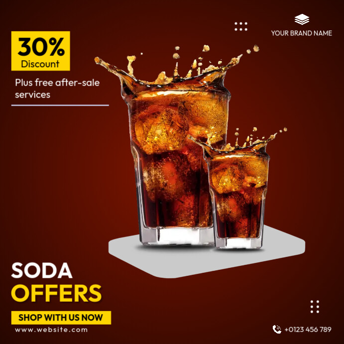 Plantilla de Soda Discount Offer | PosterMyWall