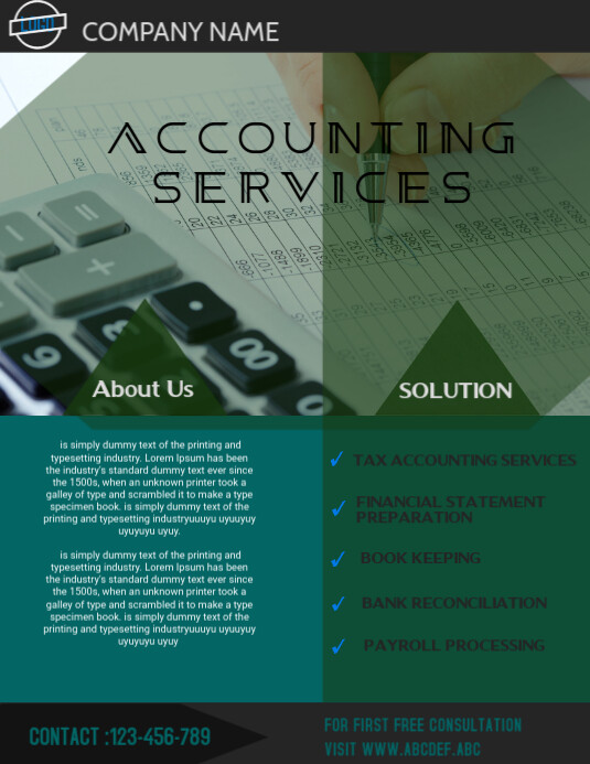 small business flyer,accountin & professional service flyer Template ...