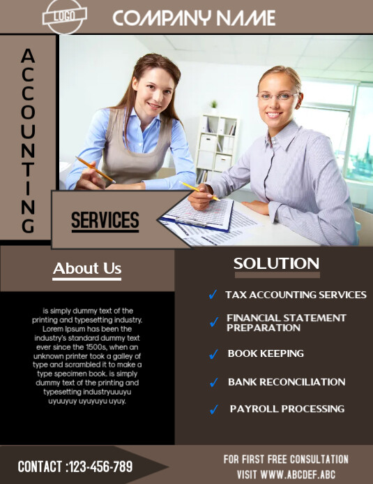 Copy of small business flyer,accountin & professional service flyer | PosterMyWall