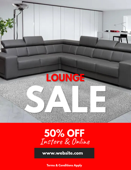 small business flyer - lounge sale Template | PosterMyWall
