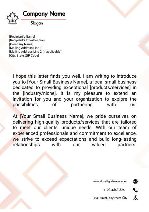 Small business letter head Template | PosterMyWall