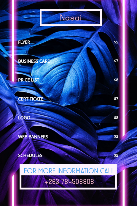 small business price list Template | PosterMyWall