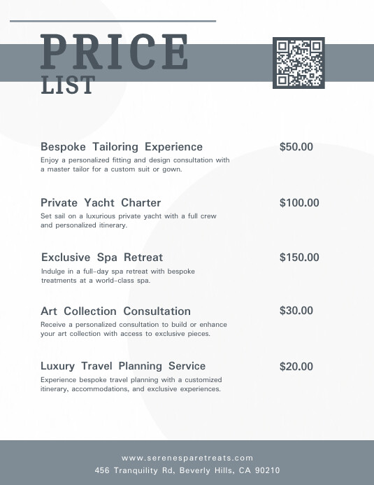Small Business Price List Flyer Design Template | PosterMyWall