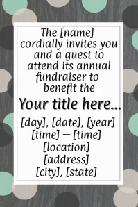 Customizable Design Templates for Formal Black Tie Event Flyer ...
