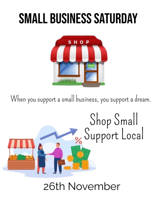 small business saturday flyer template | PosterMyWall