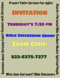 Small Group Discussion Template | PosterMyWall