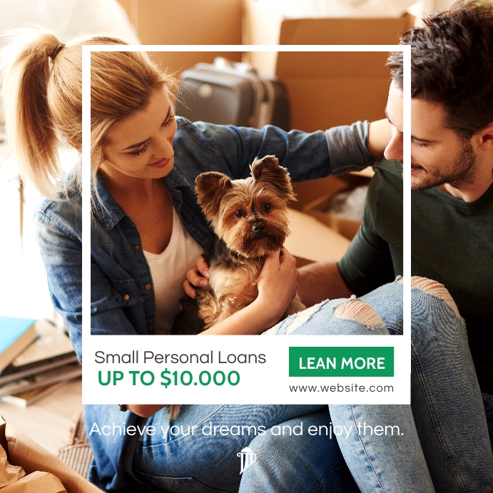 small loans advertising instagram post banner Template | PosterMyWall