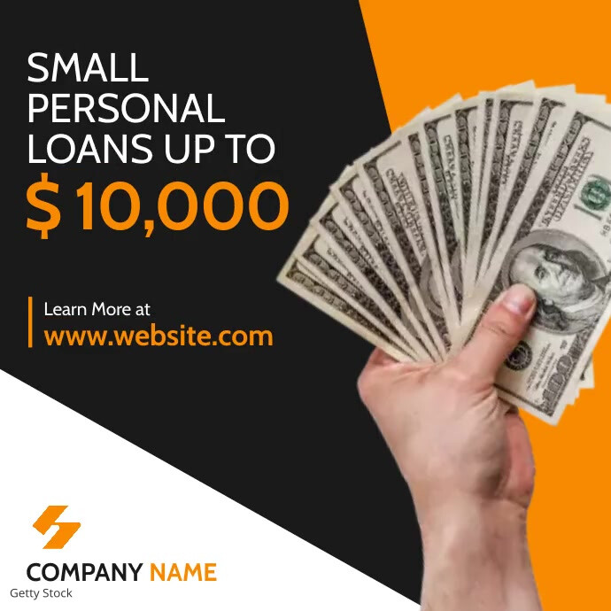 Small Loans minimal advertisement online temp Template | PosterMyWall