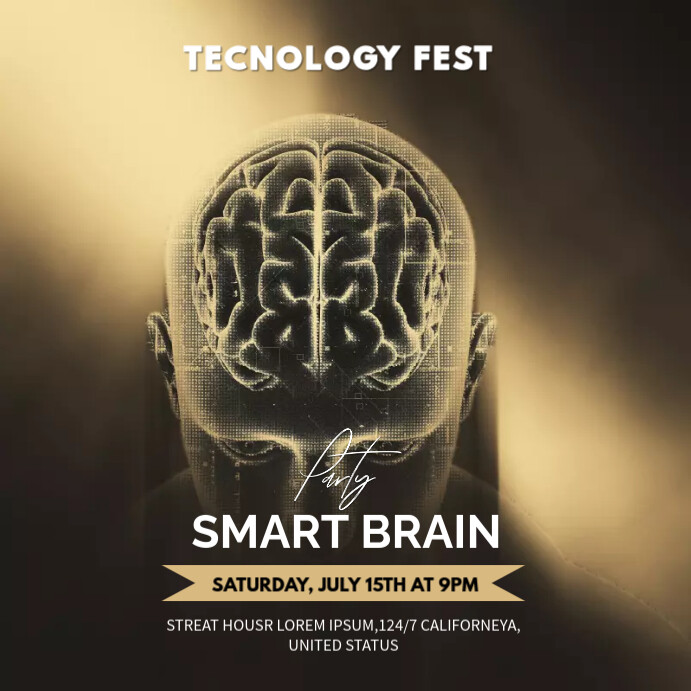 Smart Brain Template | PosterMyWall
