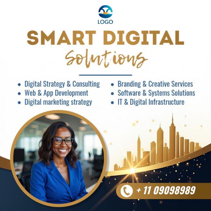 Plantilla de Smart Digital Solutions Business Consulting Web App ...