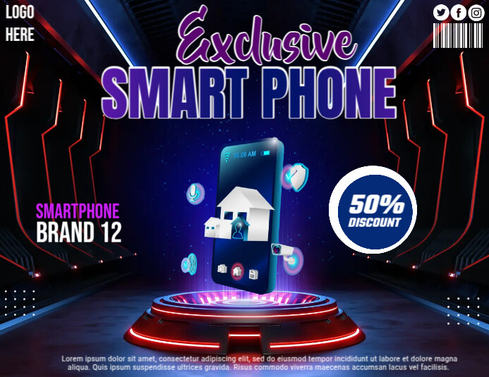 Smart Phone Ads Template | PosterMyWall