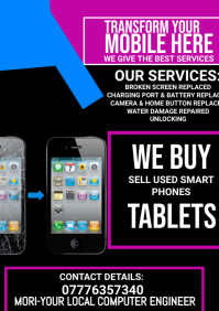smart phone or mobile repairing service flyer Template | PosterMyWall