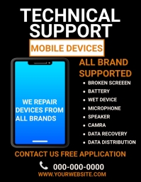 smart phone or mobile repairing service flyer Template | PosterMyWall