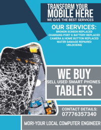 smart phone or mobile repairing service flyer Template | PosterMyWall