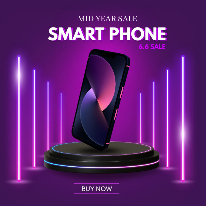 Smart Phone Podium Sale Template | PosterMyWall