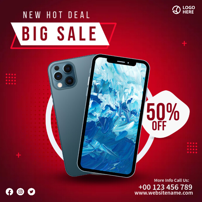 Smart Phone Sale Template | PosterMyWall