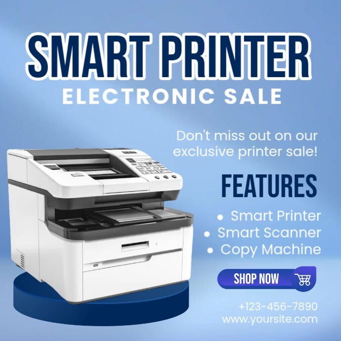 Smart Printer For Sale Template | PosterMyWall