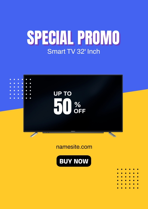 Smart Tv A6 Template | PosterMyWall