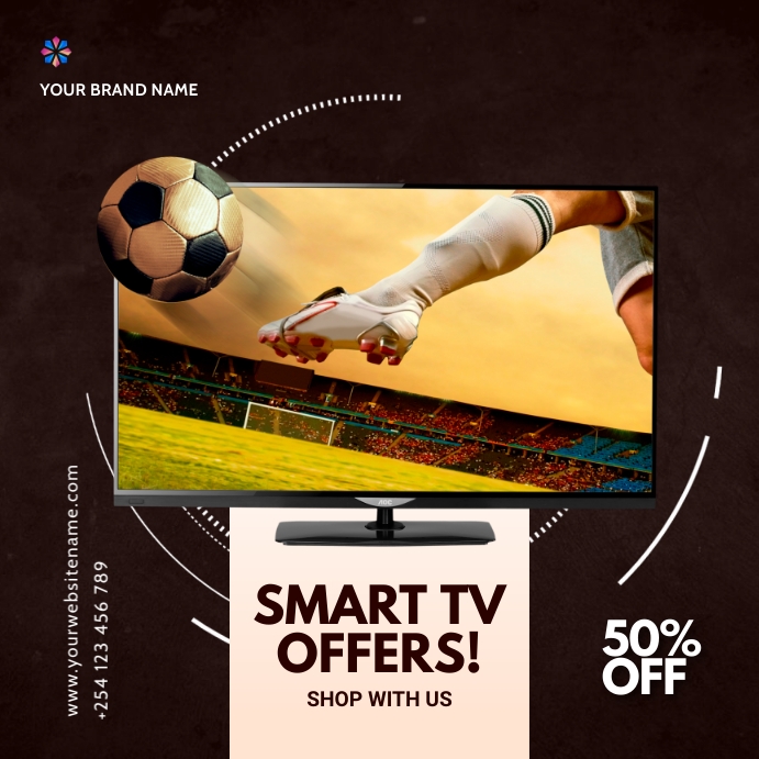Plantilla de Smart Tv Electrónica Gadgets Electrodomésticos Flyer ...