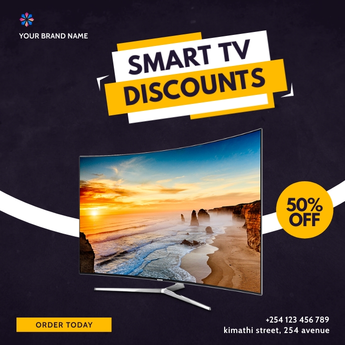 smart tv electronics gadgets appliances flyer Template | PosterMyWall