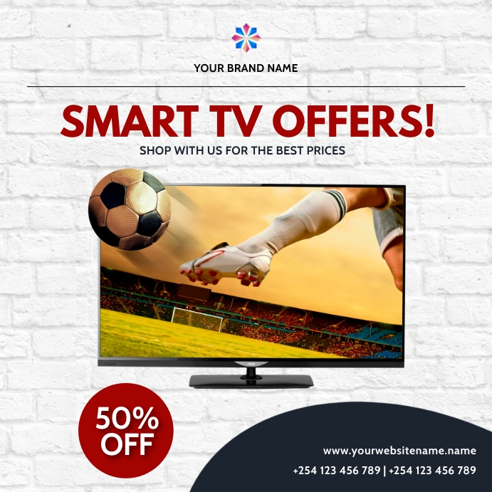 Plantilla de Smart Tv Electrónica Gadgets Electrodomésticos Flyer ...