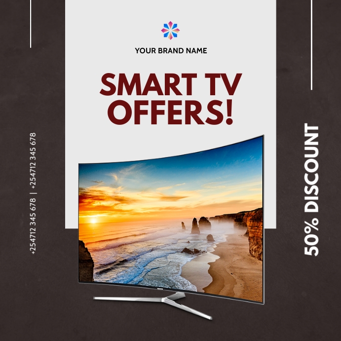 Plantilla de Smart Tv Electrónica Gadgets Electrodomésticos Flyer ...