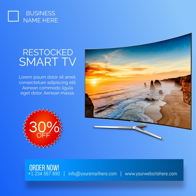 smart tv sale Template | PosterMyWall