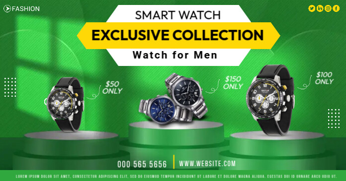 Smart Watch Ads Template | PosterMyWall