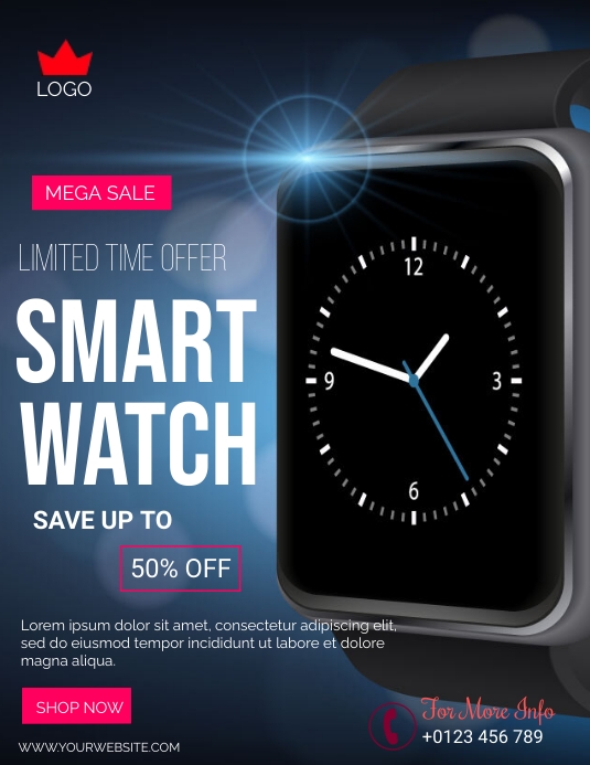 Copy of SMART WATCH FLAYER TEMPLATE | PosterMyWall