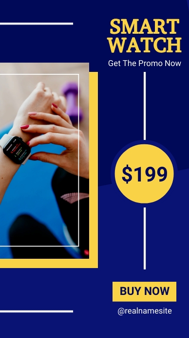 Smart Watch Instagram Story Template | PosterMyWall