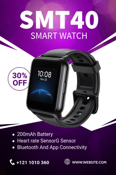 Smart Watch Poster Ad Template | PosterMyWall