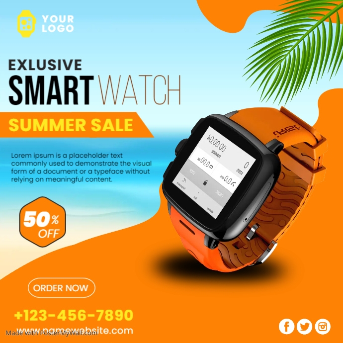 Copy of Smart Watch Sale Poster | PosterMyWall