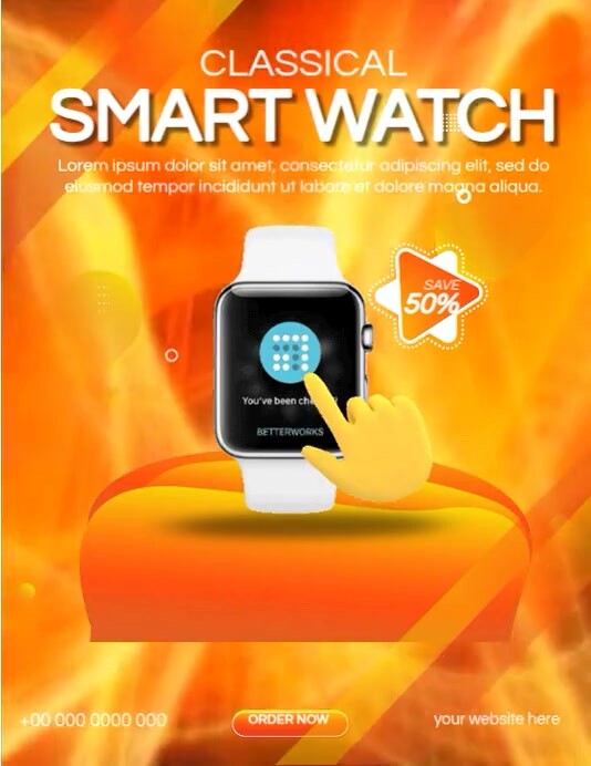 Plantilla de Smart Watch Video | PosterMyWall