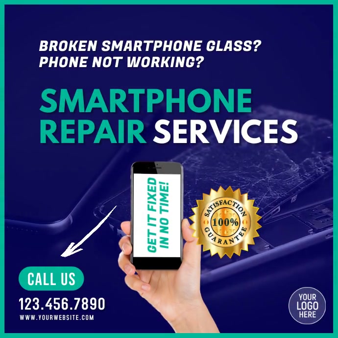 Copy of Smartphone Mobile Repair Services Video | PosterMyWall