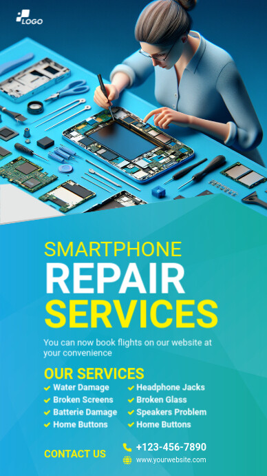 Copy of Smartphone Repair Ad Template | PosterMyWall