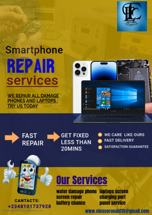 SMARTPHONE REPAIR Template | PosterMyWall