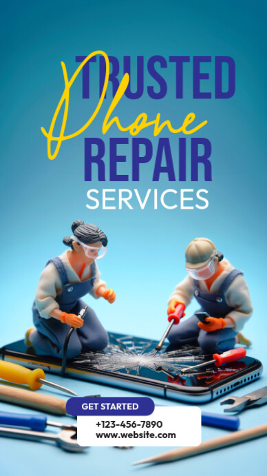 Smartphone Repair Services Ad Template | PosterMyWall