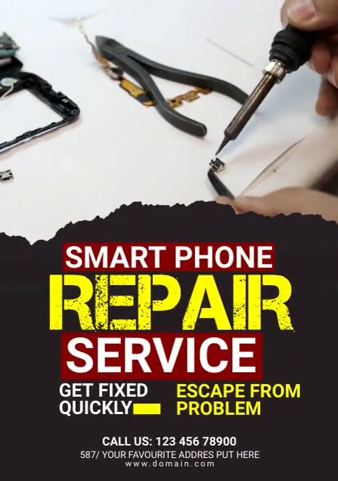 Smartphone Repair Services Ad Template | PosterMyWall