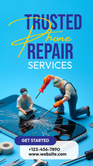 Smartphone Repair Services Ad Template | PosterMyWall