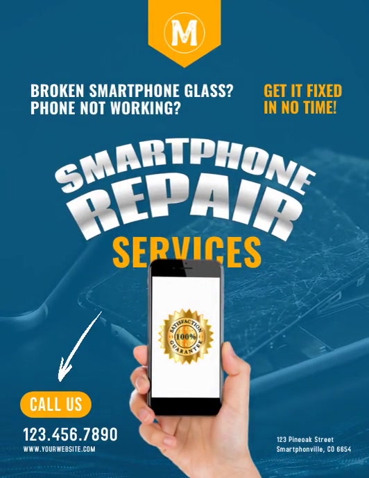 Smartphone Repair Services Video Flyer Templat | PosterMyWall